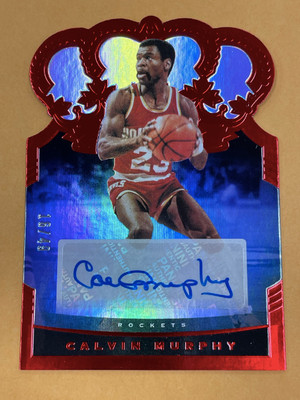 2020-21 Panini Crown Royale Calvin Murphy Auto Red /49 Houston Rockets ...
