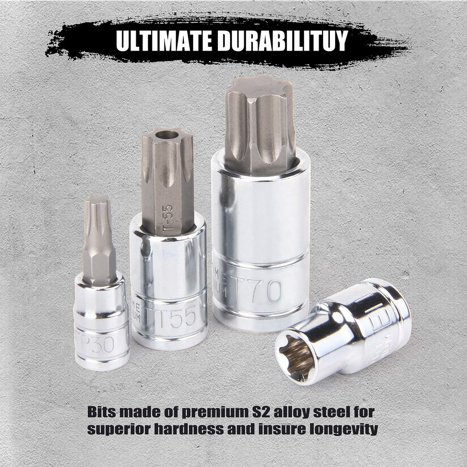 60PCS Master Torx Bit Socket and Female External Torx Socket Set, CR-V ...