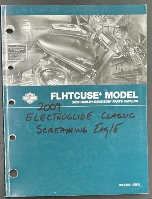 Harley Davidson Official Factory 2009 FLHTCUSE(4) Parts Catalog Book ...