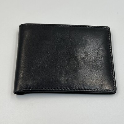 Brahmin Wallet Men’s Black Leather Fold-Over | eBay
