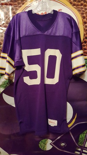 RAY BERRY #50 MINNESOTA VIKINGS WILSON HOME PRESTIGE TEAMS JERSEY SIZE ...