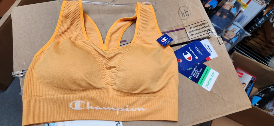 Champion B5659 Women's The Eco Infinity Sports Bra, Orange, XX-Large ...