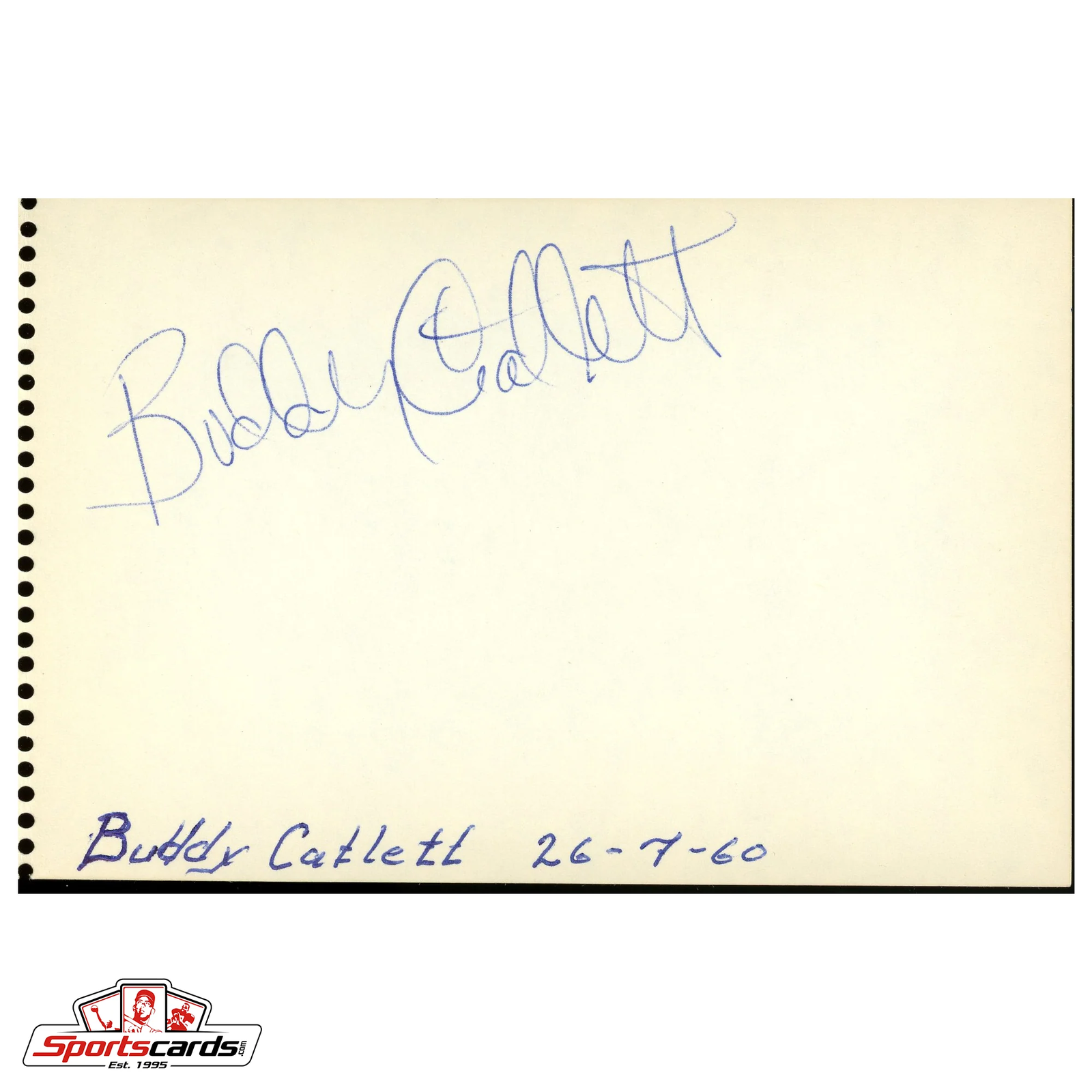Buddy Catlett Signed Autograph Album Page Jazz Musician | eBay