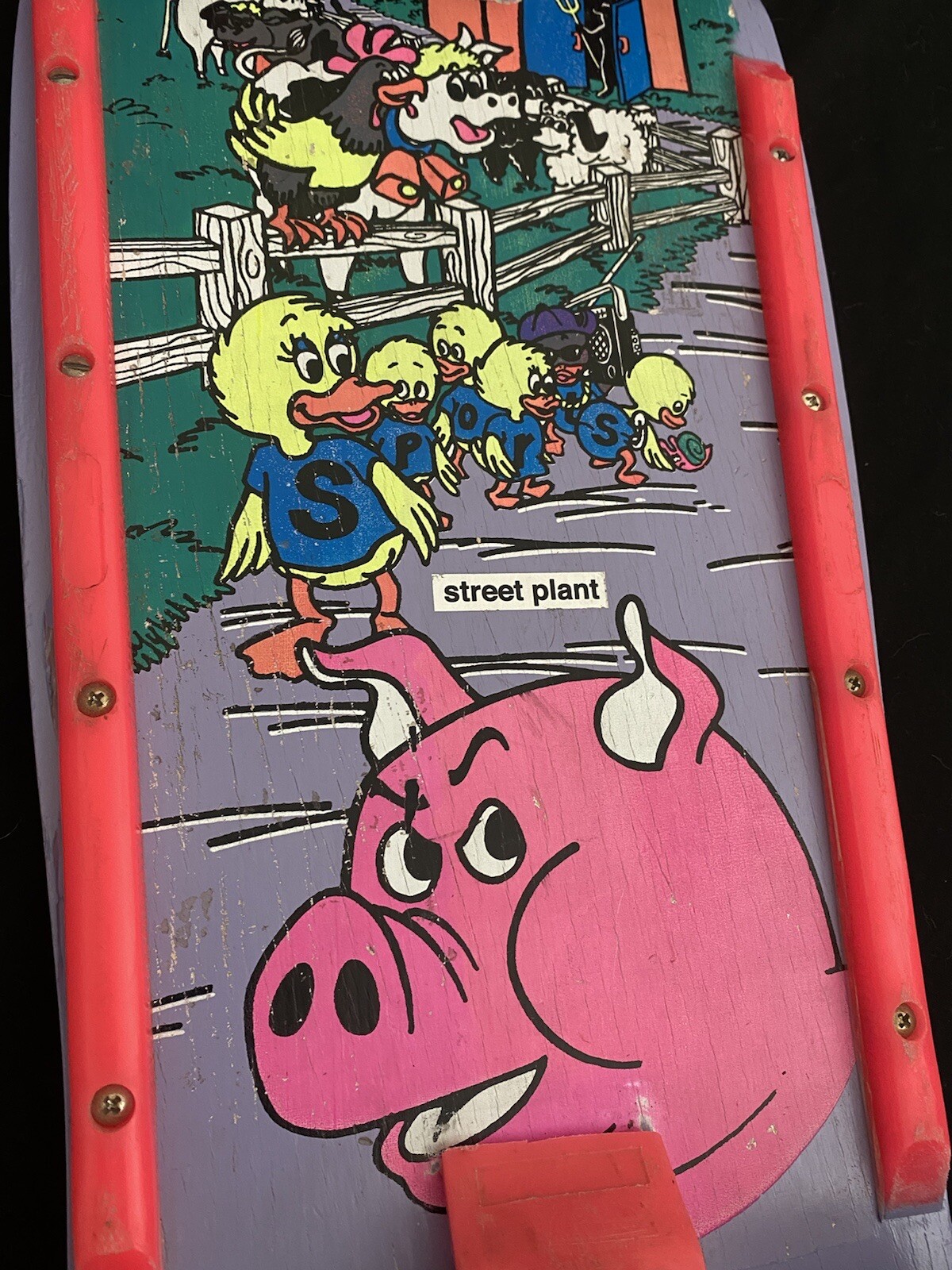 VINTAGE 1980s Rolls Racer Street Plant Mike Vallely Barnyard Skateboard ...