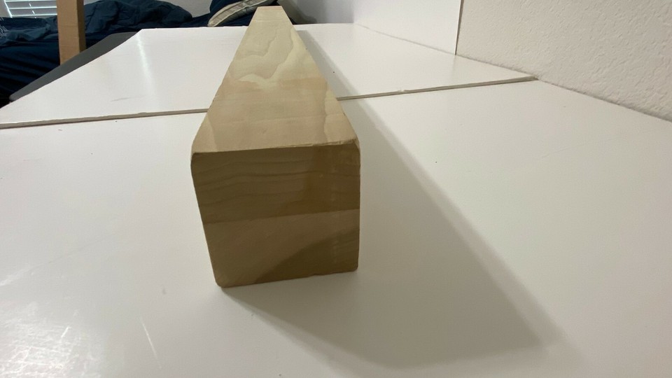 Notched Newel Post - 3" x 48" Clean Routed - Paint Grade Poplar Wood ...