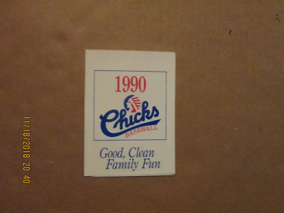 Memphis Chicks Vintage 1990 Team Logo Baseball Pocket Schedule | eBay