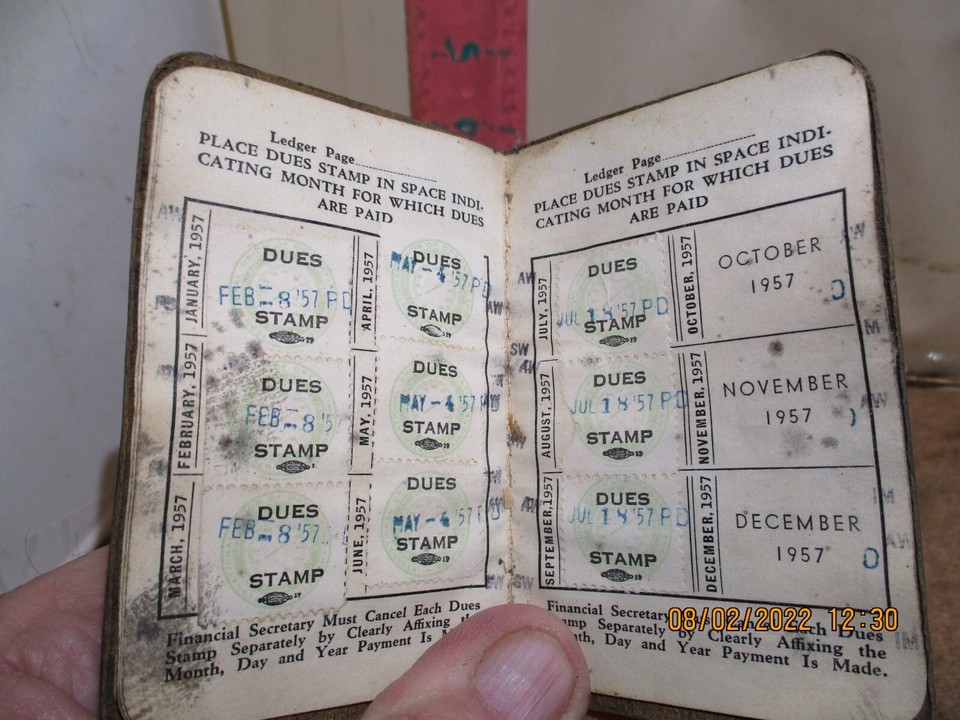 INTERNATIONAL UNION OF OPERATING ENGINEERS DUES BOOK - LOCAL 181 ...