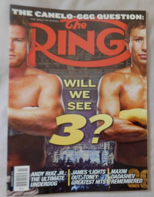 Gennady Golovkin Vs Canelo Alvarez - November 2019 The RING Magazine Ex ...