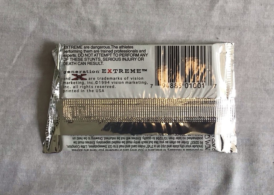 36 Packs Generation Extreme Trading Cards 1994 Vision Marketing Free ...