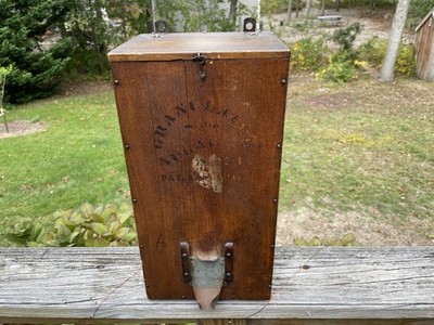 Antique 19th Century Original Wooden Granulated Sugar Box With Spout ...