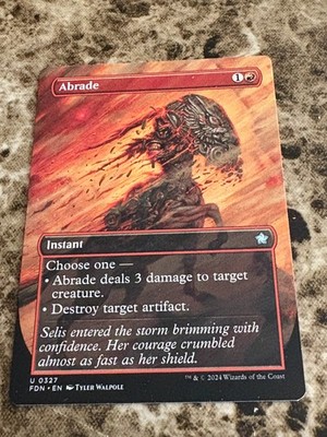 ABRADE Magic the Gathering MTG Foundations Borderless | eBay