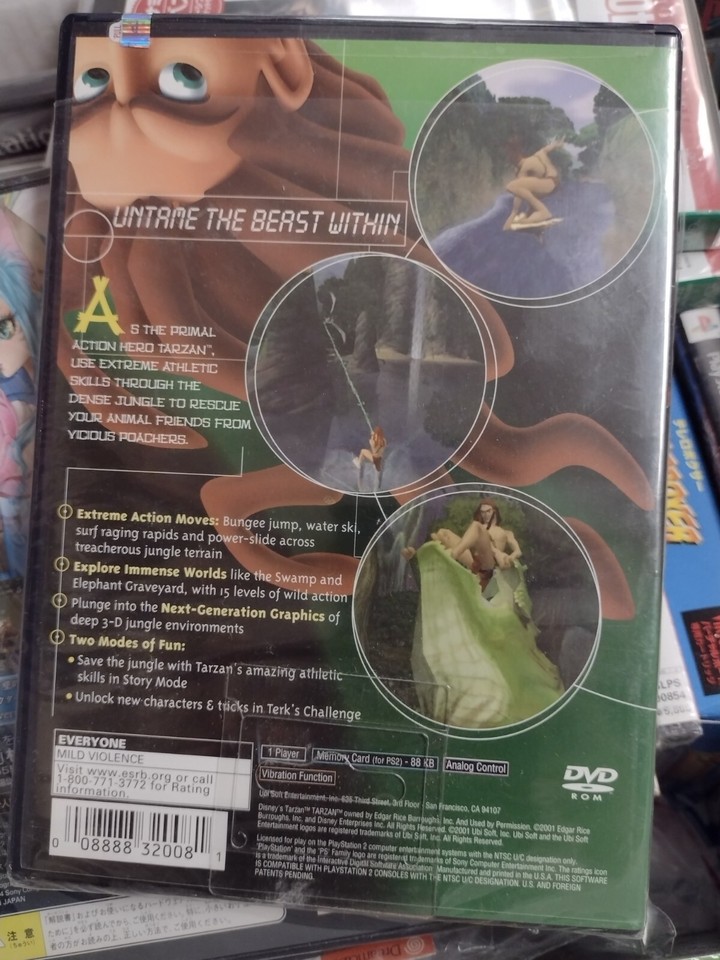 Disney's Tarzan Untamed (2001, Ubisoft) Pre-Owned USA Playstation 2 PS2 ...
