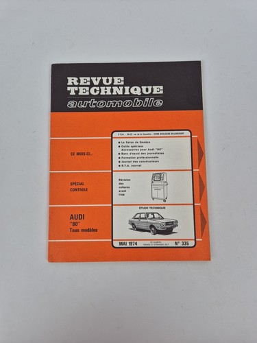 REVUE TECHNIQUE AUTOMOBILE N°335 AUDI "80 " MAI 1974 | eBay