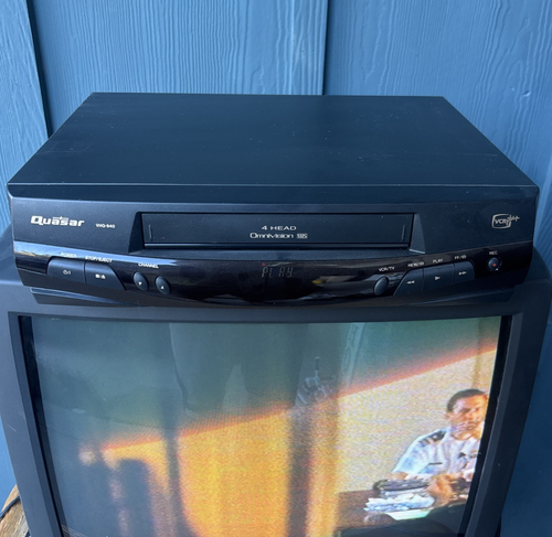 Quasar VHQ-940 4-Head VCR VHS Player Recorder W/ cabel No Remote VIDEO ...