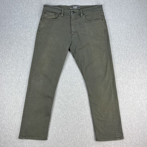 Revtown Sharp Jeans Mens 36x30 (Fits 37x29.5) Decade Denim Bunker Green ...
