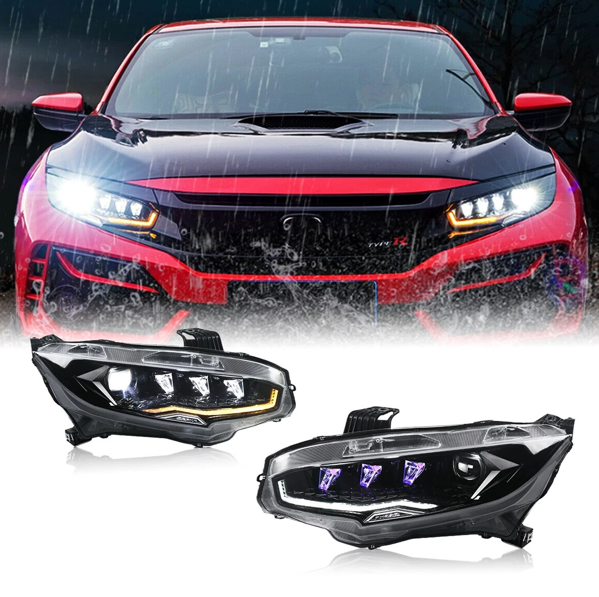 SWA 2022-23 11th Gen Civic V2 Sequential Headlights (Sedan, 49% OFF