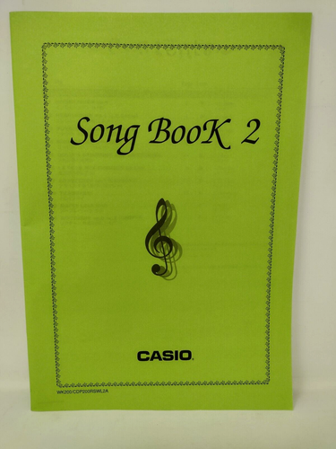 Original Casio Song Book 2 for CTK, WK Keyboards 34 Pages 10 Songs | eBay