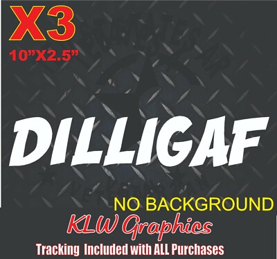 DILLIGAF Decal Sticker D.I.L.L.I.G.A. Turbo Diesel Truck 6.6L JDM JK JL ...