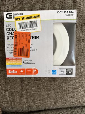 Commercial Electric LED Color Changing Recessed Trim Light 5" & 6 ...