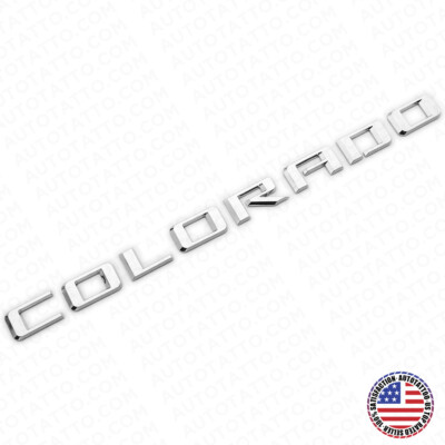 21+ Chevy Colorado Fender / Tailgate Chrome Badge 3D Logo Emblem Truck ...