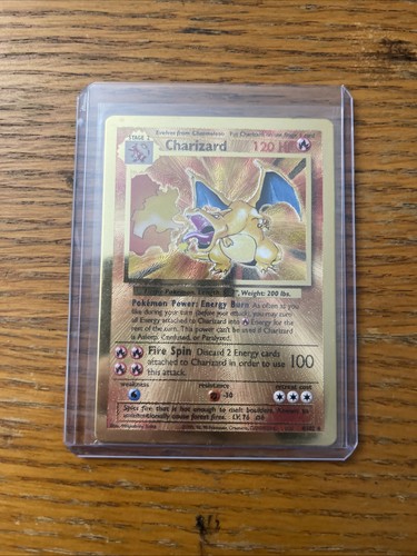 CHARIZARD Gold Metal Pokemon Card - Celebrations Promo - UPC - 4/102 | eBay