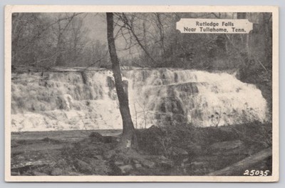 Tullahoma Tennessee, Rutledge Farms Waterfall Scene TN 1943 Postcard | eBay