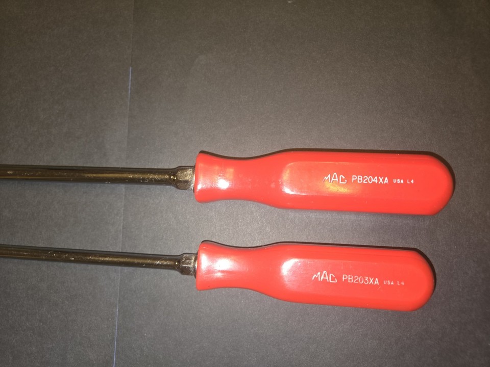 Mac Tools Screwdrivers Phillips #4 & #3 Red Handle PB204XA & PB203XA ...