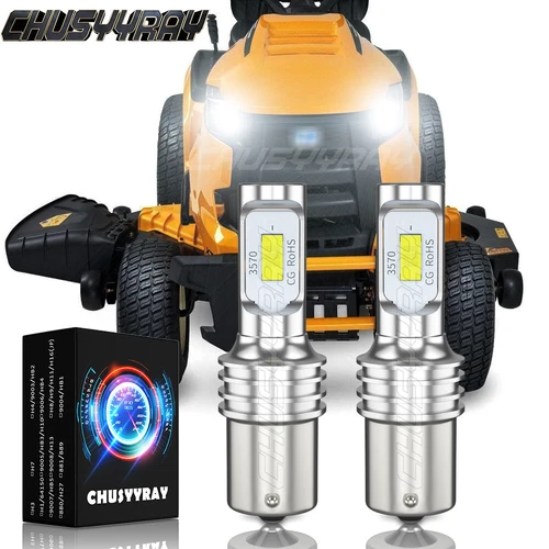 2x LED light bulbs For Craftsman riding mower tractor headlamp bulb ...