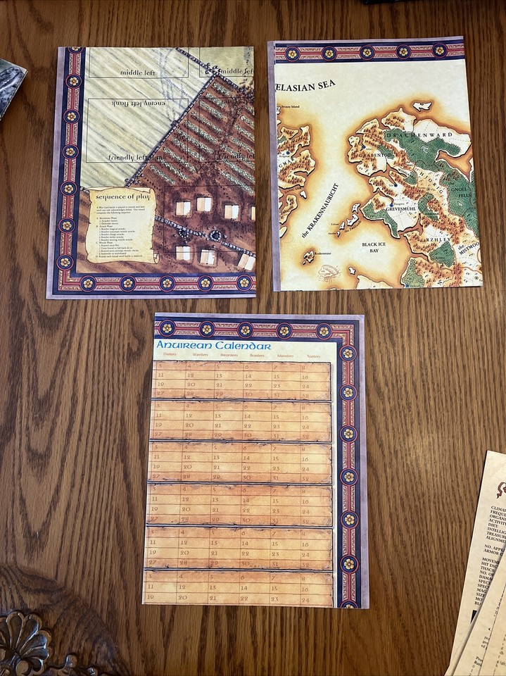 BIRTHRIGHT CAMPAIGN SETTING Dungeons & Dragons 1995 Boxed Set: No war ...