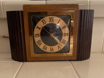 Vantage Warren Telechron Electric Wood Mantel Electric Clock Model 4B79 ...