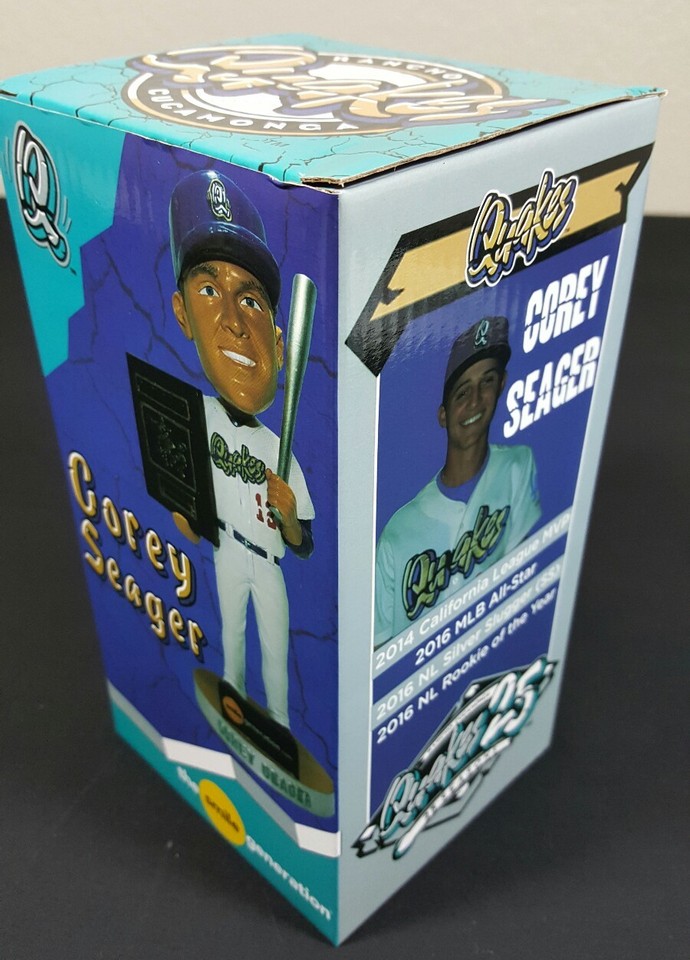 COREY SEAGER BOBBLEHEAD QUAKES / DODGERS SGA RELEASE 5-26-17 NEW IN BOX ...