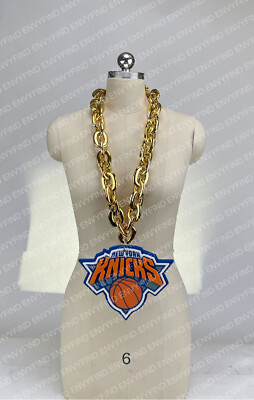 New NBA New York Knicks Gameday Tailgate Gold Fan Chain Fanchain | eBay