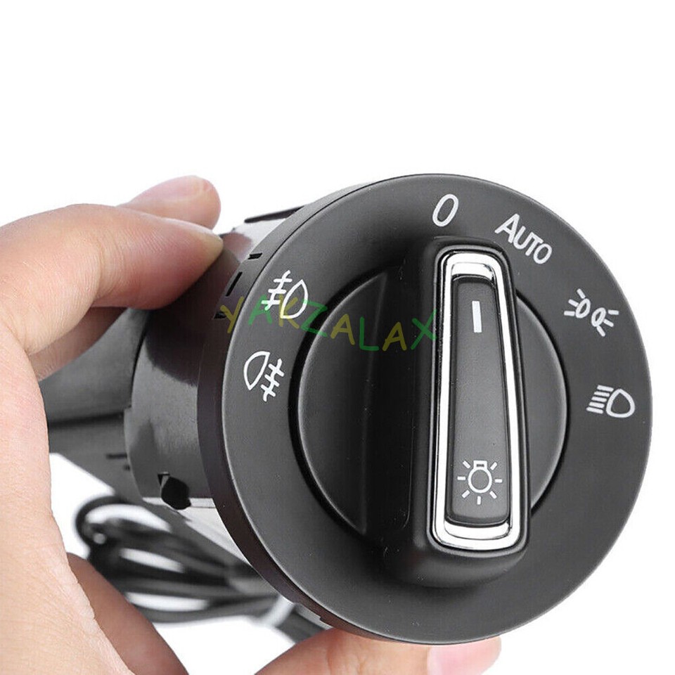 Auto Headlight Switch Chrome w/ Light Sensor Module For VW Golf Mk4 ...