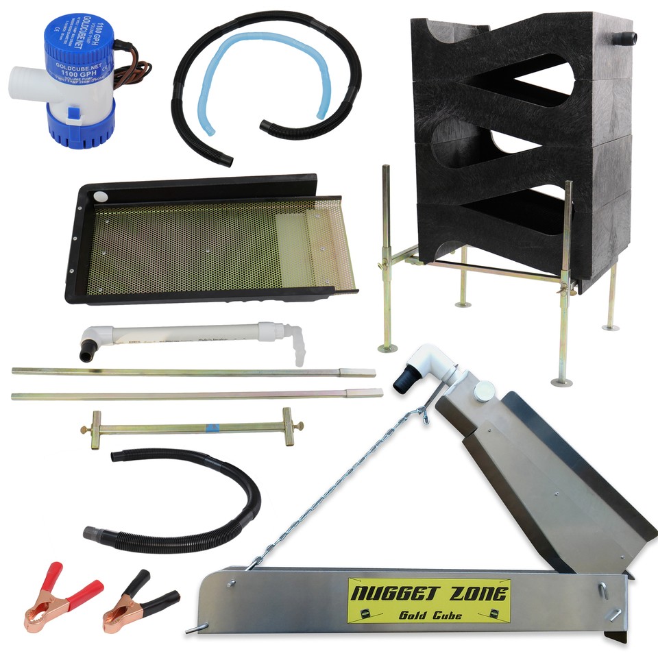 Gold Cube 4 Stack Deluxe Complete Kit, Nugget Zone Banker, Gold Banker ...