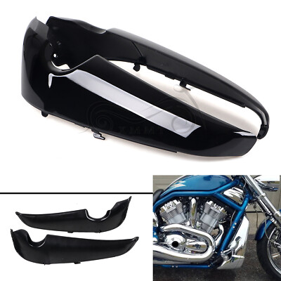 Gloss Black L&R Radiator Side Covers Shrouds For Harley V Rod VROD VRSC ...