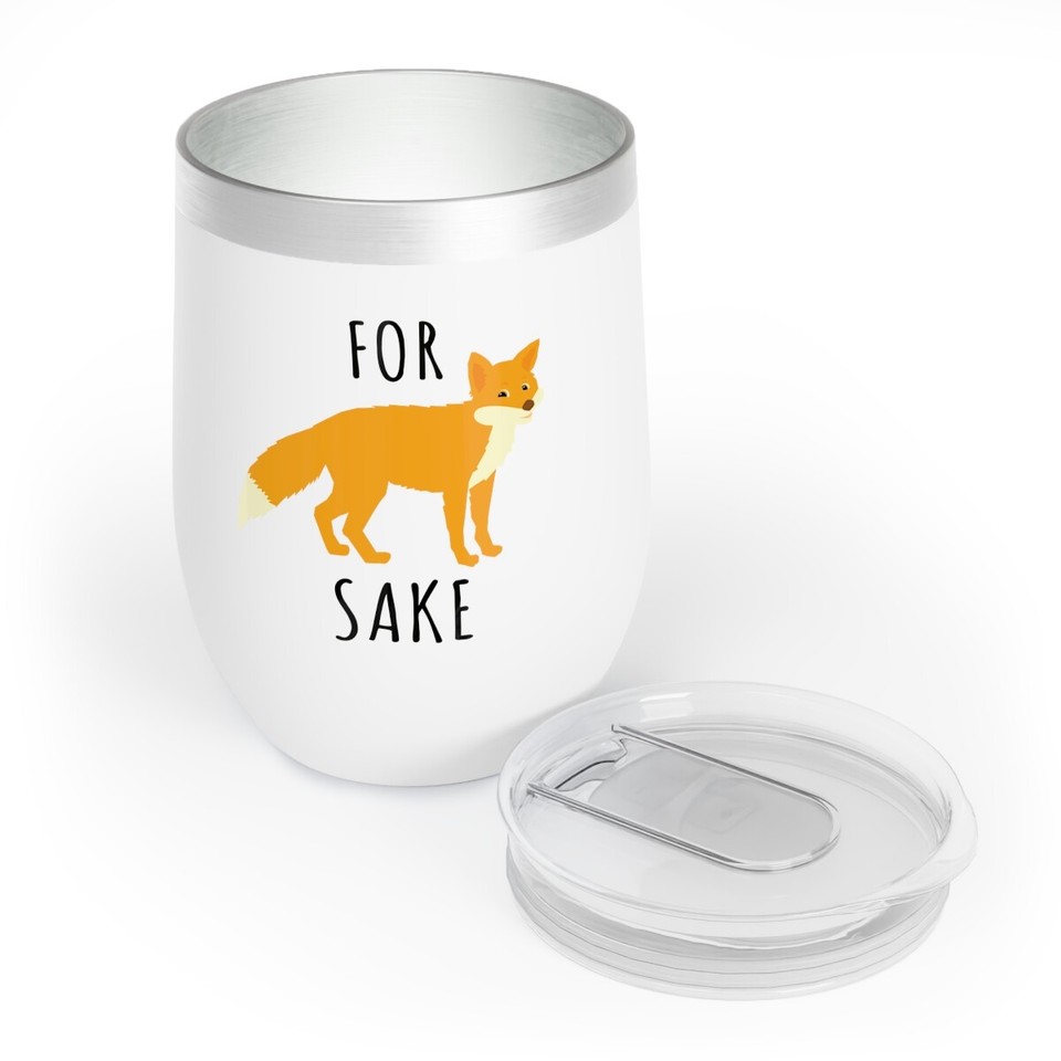 For Fox Sake Wine Tumbler Coffee Travel Mug | eBay