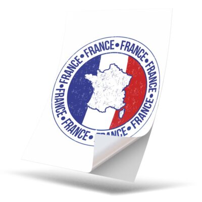 1 x Vinyl Sticker A4 - France Flag Map Europe French #5167 | eBay UK