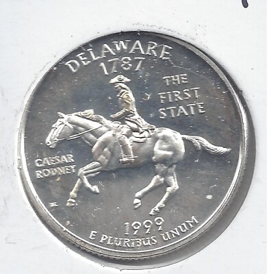 1999 S Silver DELAWARE Proof Quarter - 90% Silver | eBay