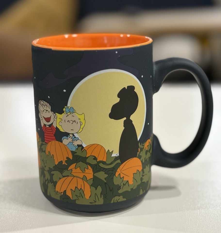 2 Designs! Peanuts Linus ‘It’s the Great Pumpkin’ 18 oz Soft touch Mug ...