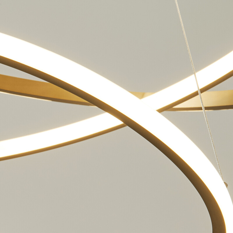 Bar Copper Lamp LED Pendant Light Hotel Ceiling Lights Large Chandelier ...