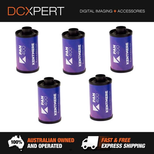 KENTMERE PAN 400 ISO 400 35MM 24 EXPOSURE BLACK & WHITE FILM (6012379 ...