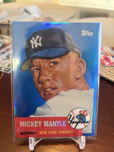 2008 Topps Chrome Mantle MMR-53 Blue Refractor | eBay