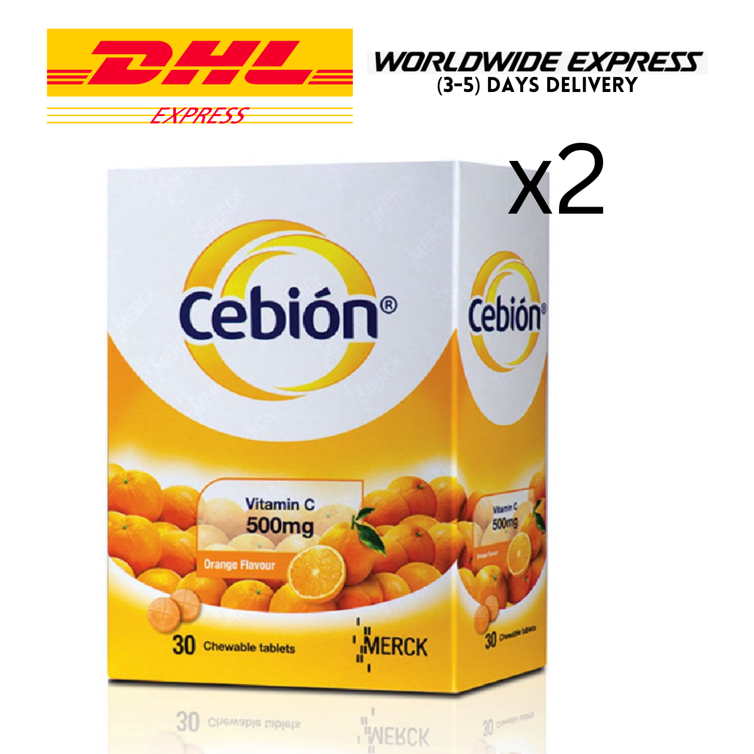 (2x 30's) CEBION Chewable Tablets Vitamin C 500mg - Expedited Shipping ...