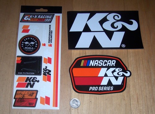 14 - Original K & N Filters - Stickers NHRA Drag Racing NASCAR INDY ...
