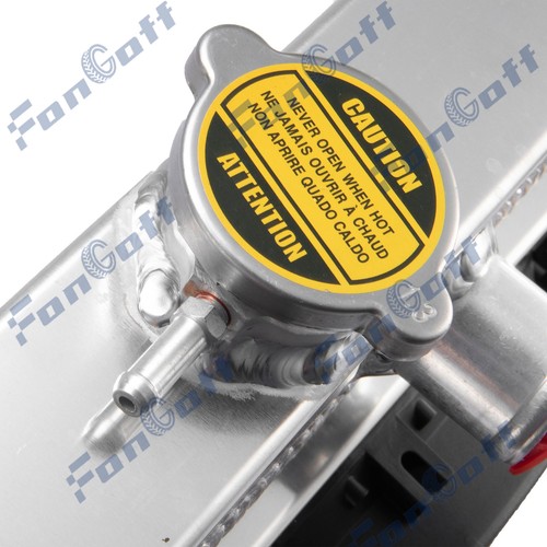 Aluminum 4 Rows Radiator+Shroud Fan Fit 65-71 Jeep CJ5 3.2L 1966-68 ...