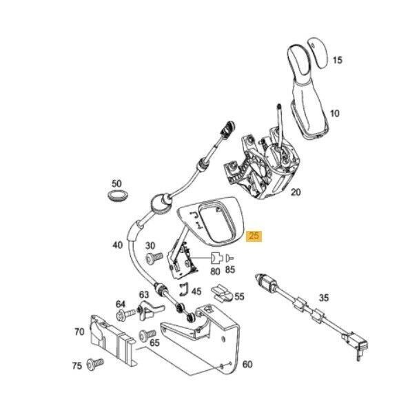 NEW GENUINE MERCEDES BENZ VITO W639 AUTOMATIC GEAR BOX SHIFT COVER ...