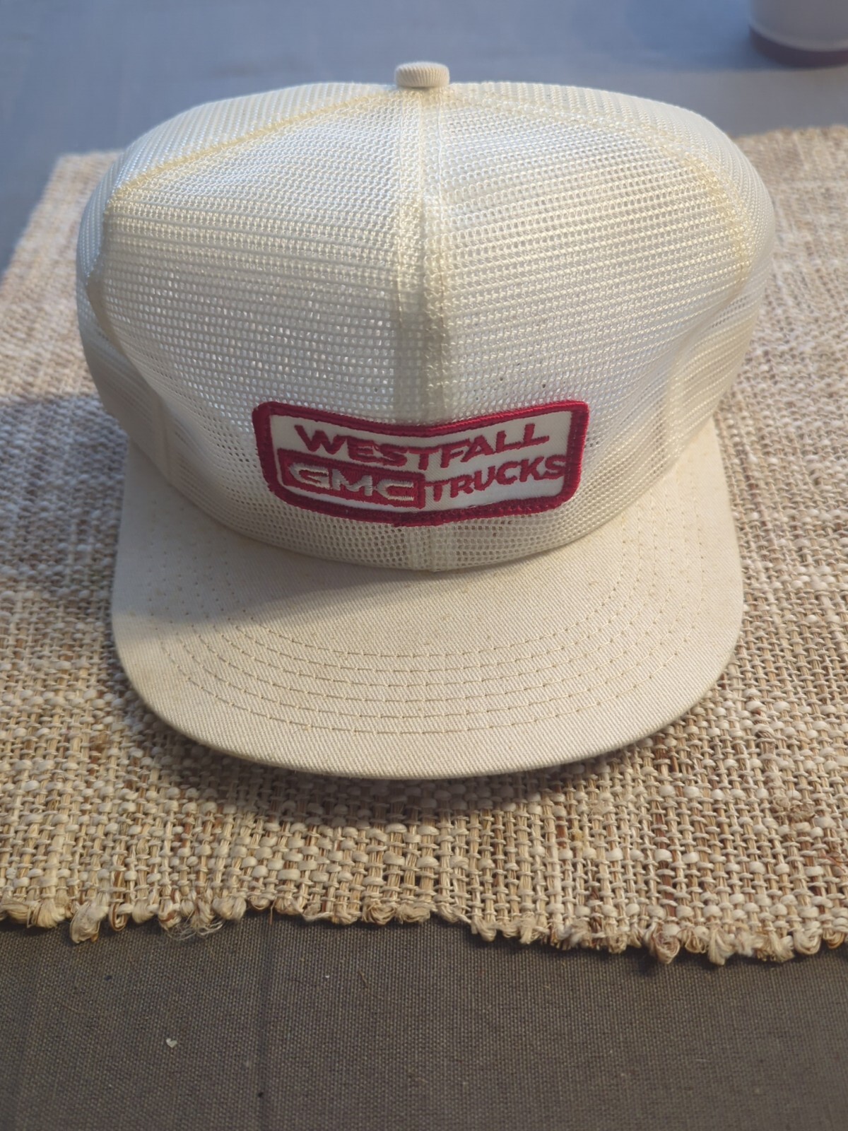 1980s Old Vintage WESTFALL GMC TRUCK PATCH SNAPBACK T… - Gem