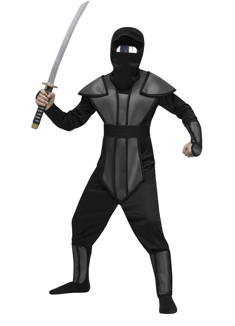 Haunted Mirror Ninja Costume for Boys size 4-6 Deluxe New by Fun World ...