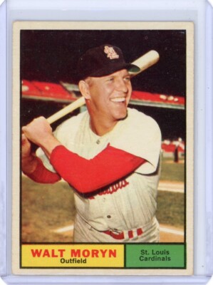 1961 TOPPS WALT MORYN #91 ST. LOUIS CARDINALS EX EXCELLENT | eBay