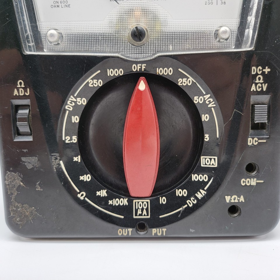 Vintage Triplett Model 630-PL Volt Ohm Meter Portable No Leads Not ...